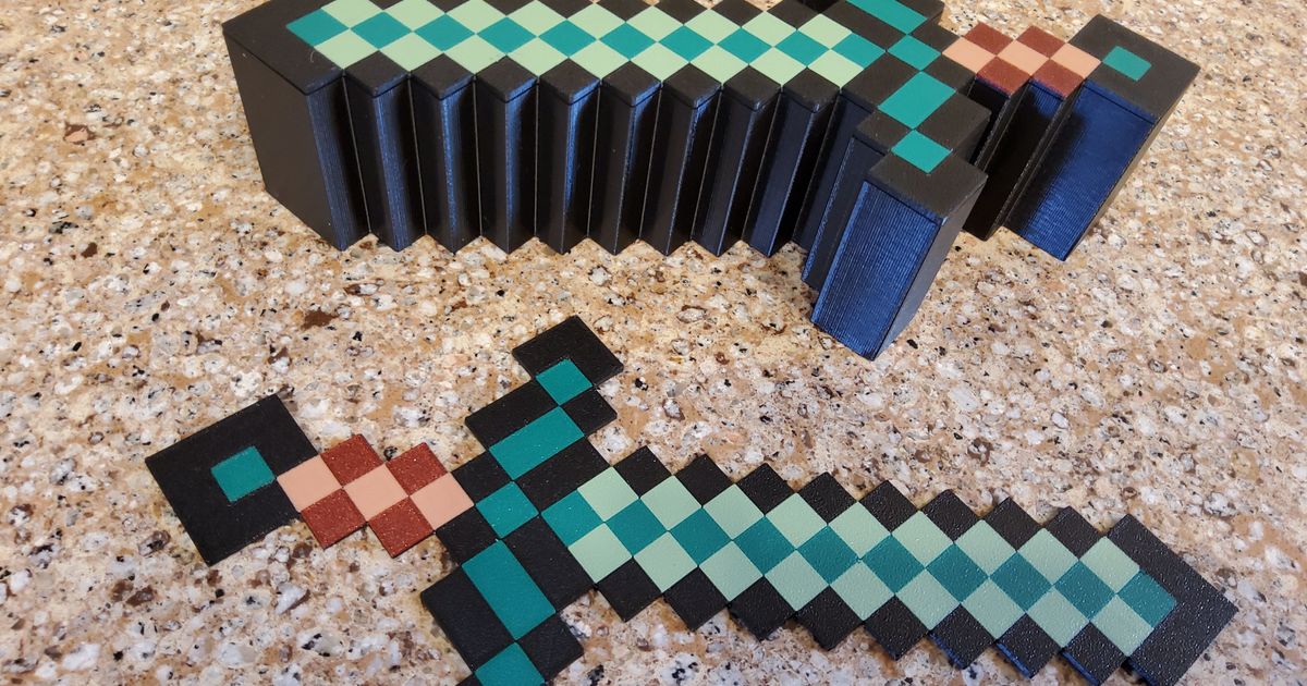 Minecraft Sword Box by Philippe Lacoude | Download free STL model ...