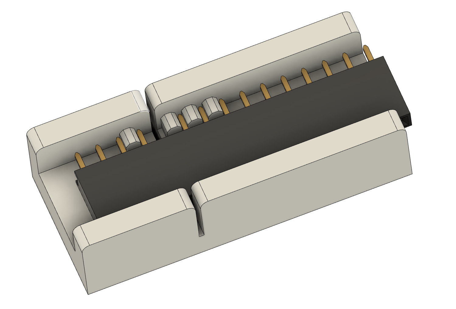 Female Dupont Header Cutting Jig by bitsplusatoms | Download free STL ...