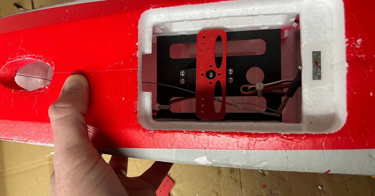 Avios extra 330LX rudder servo horn by Feday | Download free STL model ...