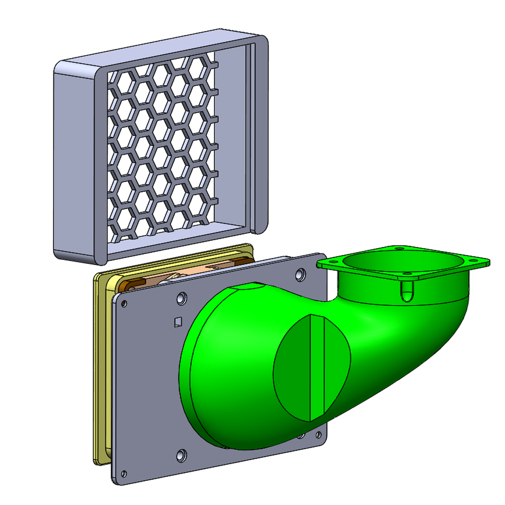Anycubic Photon 80mm fan + funnel by Martin L. | Download free STL ...