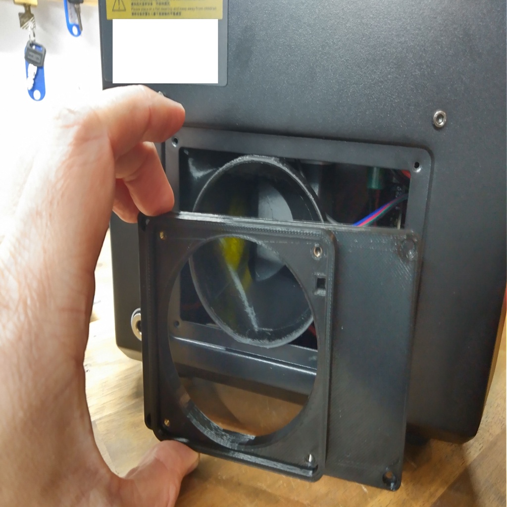 Anycubic Photon 80mm fan + funnel by Martin L. | Download free STL ...