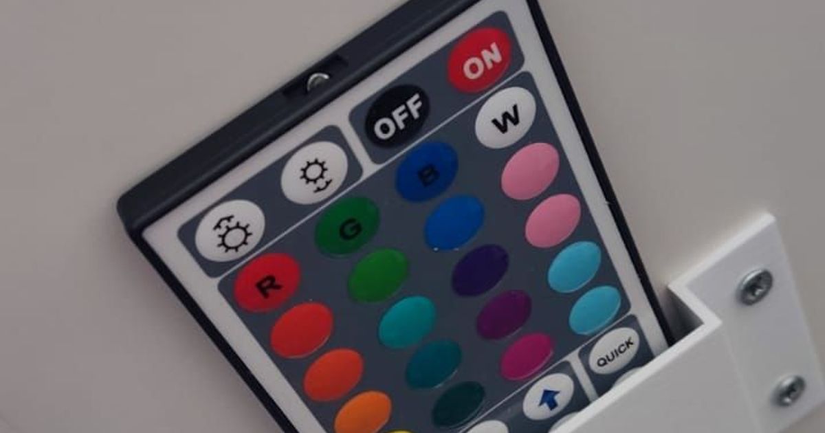 RGB Remote Control Holder by Key Guy | Download free STL model ...