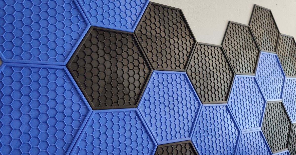 Hex Wall Tiles by Pixlygon | Download free STL model | Printables.com