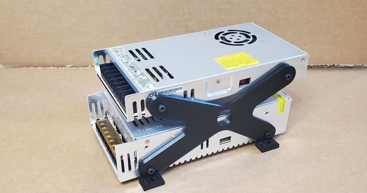 Staggered PSU Mounts by Derik Whittaker | Download free STL model | Printables.com