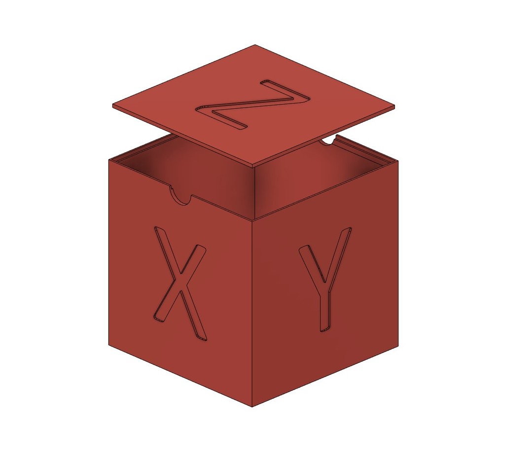 Calibration Cube Organizer / Storage Box by fusone | Download free STL ...