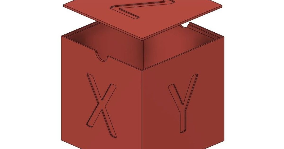Calibration Cube Organizer / Storage Box by fusone | Download free STL ...