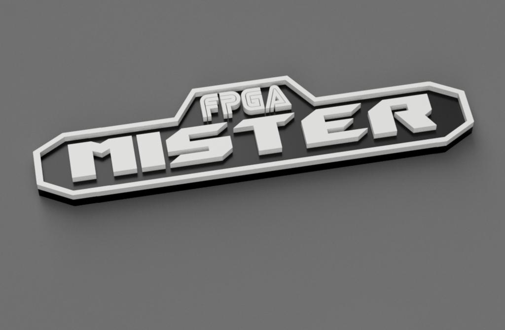 MiSTer FPGA Genesis Logo by lukethemaker | Download free STL model ...
