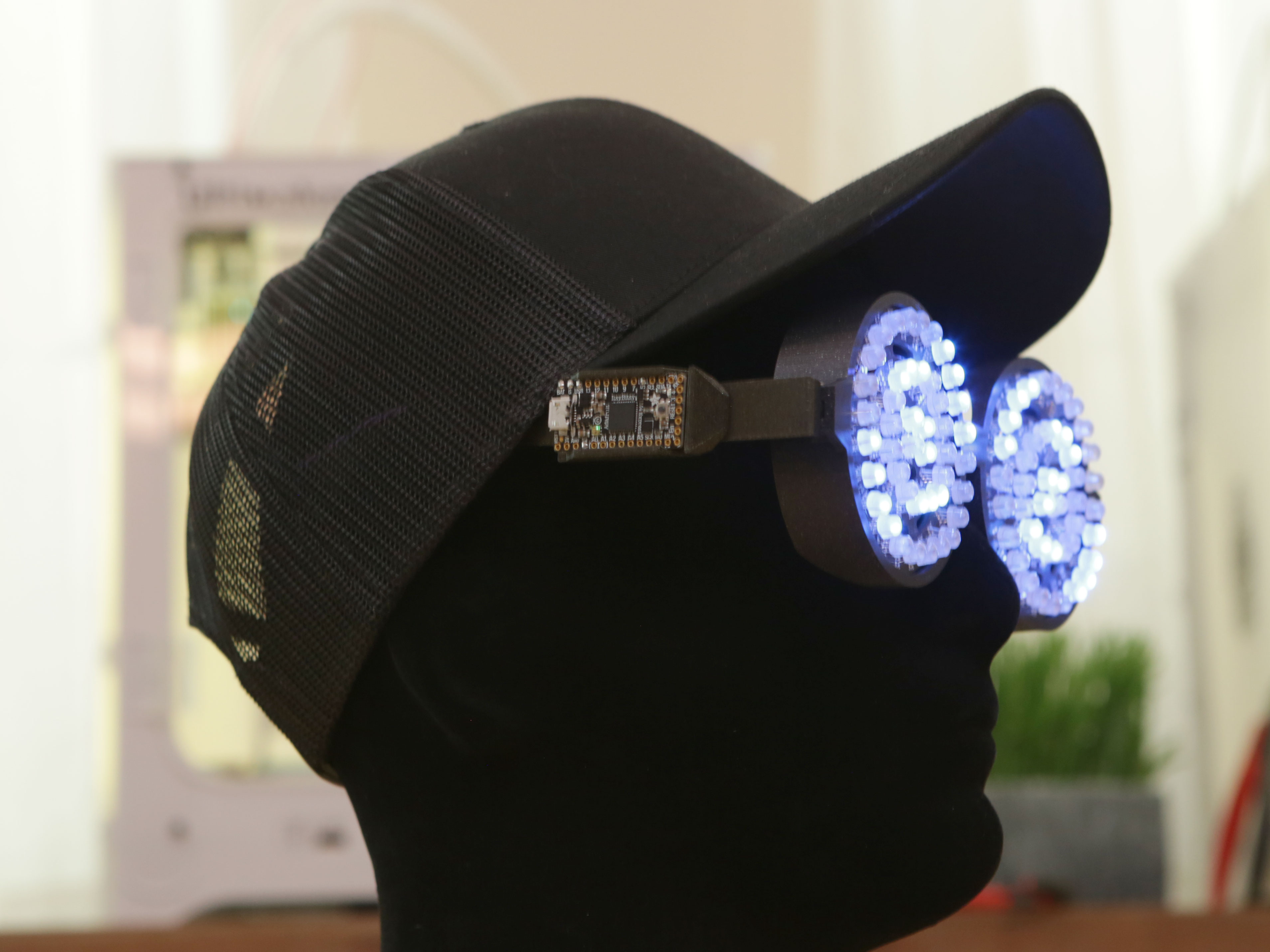 Rezz-Inspired NeoPixel Glasses by Adafruit | Download free STL model ...