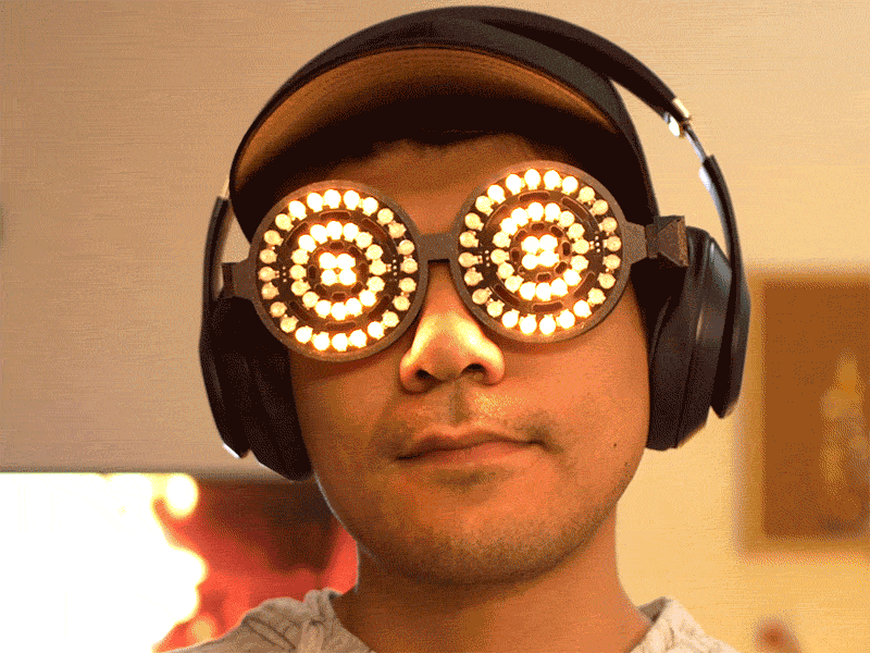 Rezz-Inspired NeoPixel Glasses by Adafruit | Download free STL model ...