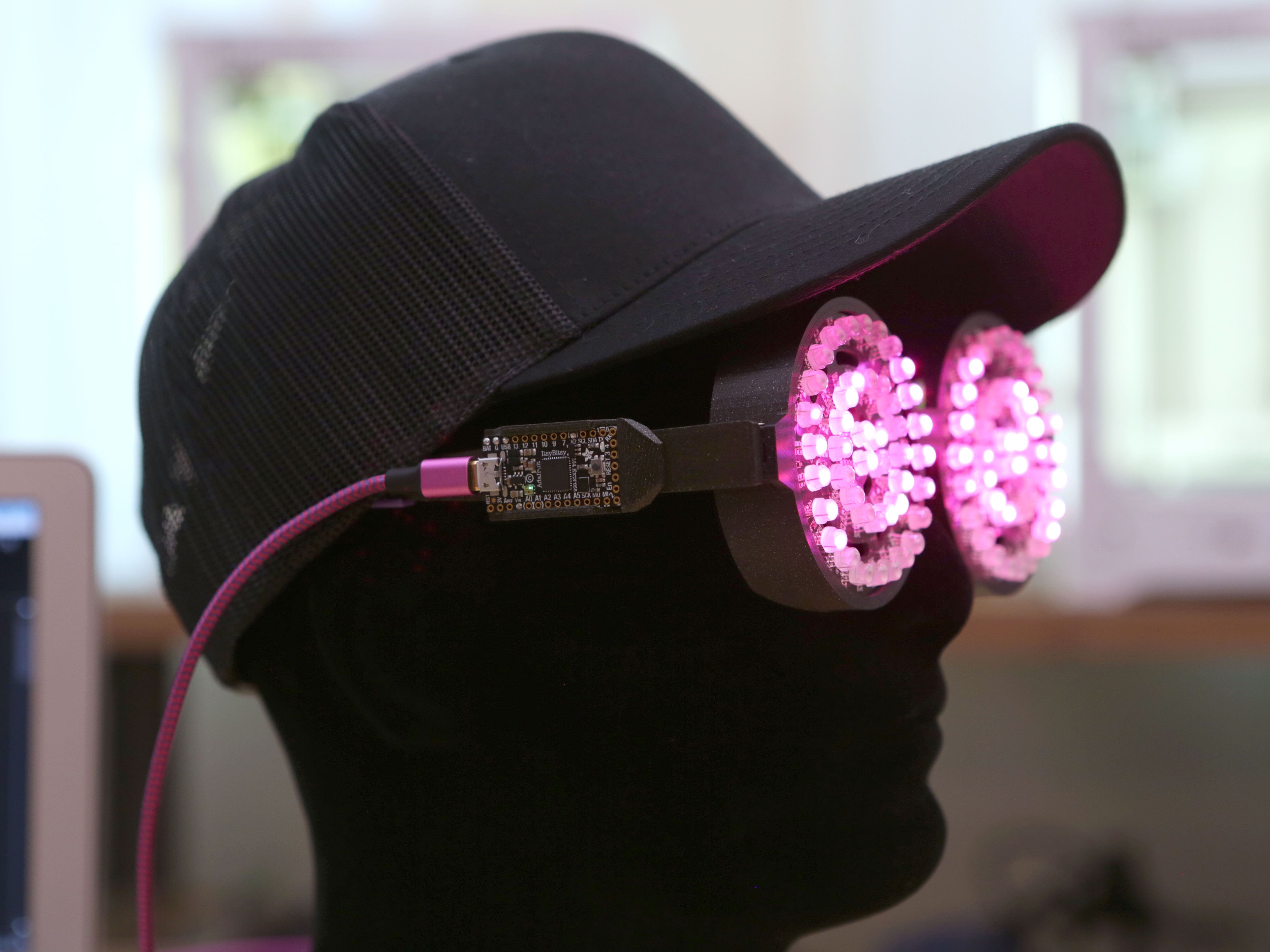 Rezz-Inspired NeoPixel Glasses by Adafruit | Download free STL model ...