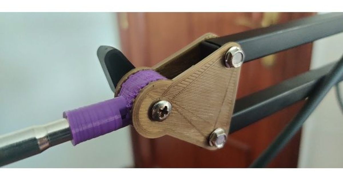 Microphone Holder Arm Fix by Aprinta-me | Download free STL model ...