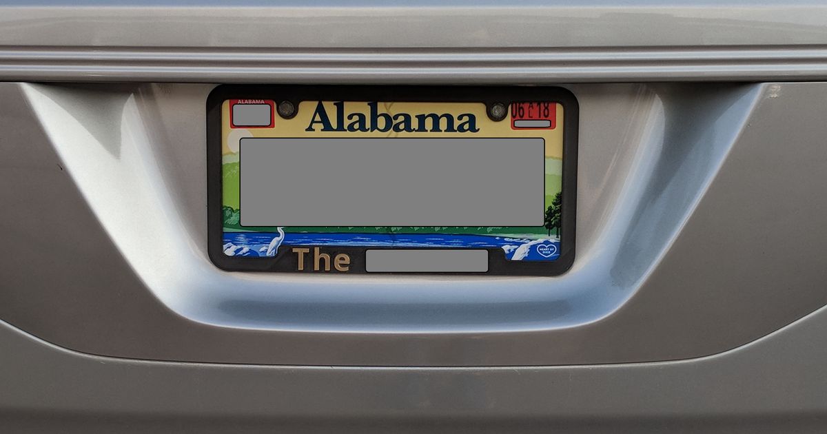 License plate tag vanity frame by Daniel | Download free STL model ...