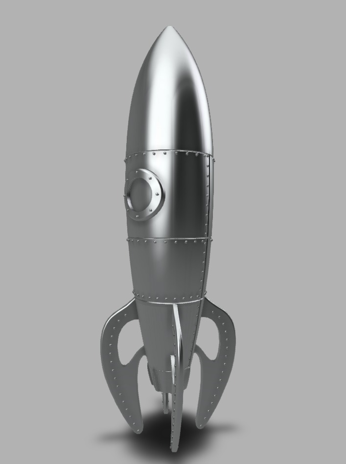 Retro Rocket by LaserBee | Download free STL model | Printables.com