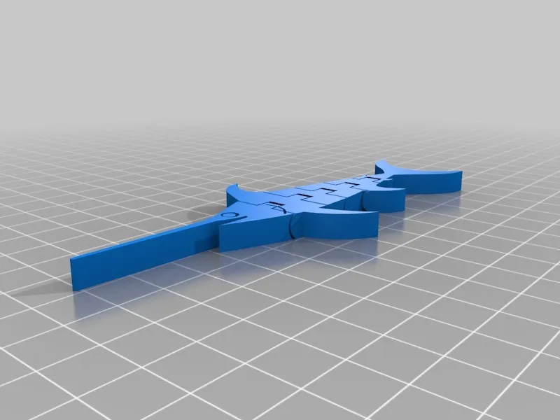 Flexi Articulated Swordfish (small) by Airwaves Ted | Download free STL ...