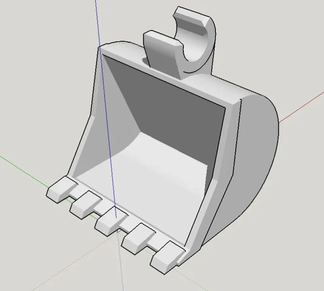 Duplo compatible excavator bucket by joo | Download free STL model ...