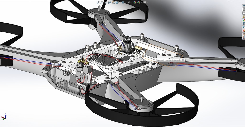 Project Ikarus - Quadcopter by Zi-vo | Download free STL model ...