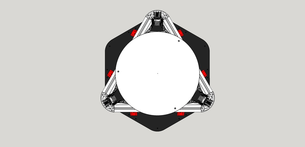 Kossel Mini Hexagonal Base V2 by loidolt | Download free STL model ...