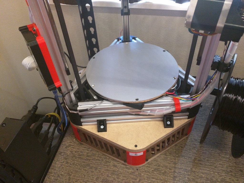 Kossel Mini Hexagonal Base V2 by loidolt | Download free STL model ...