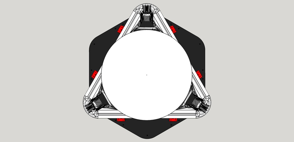 Kossel Mini Hexagonal Base by loidolt | Download free STL model ...