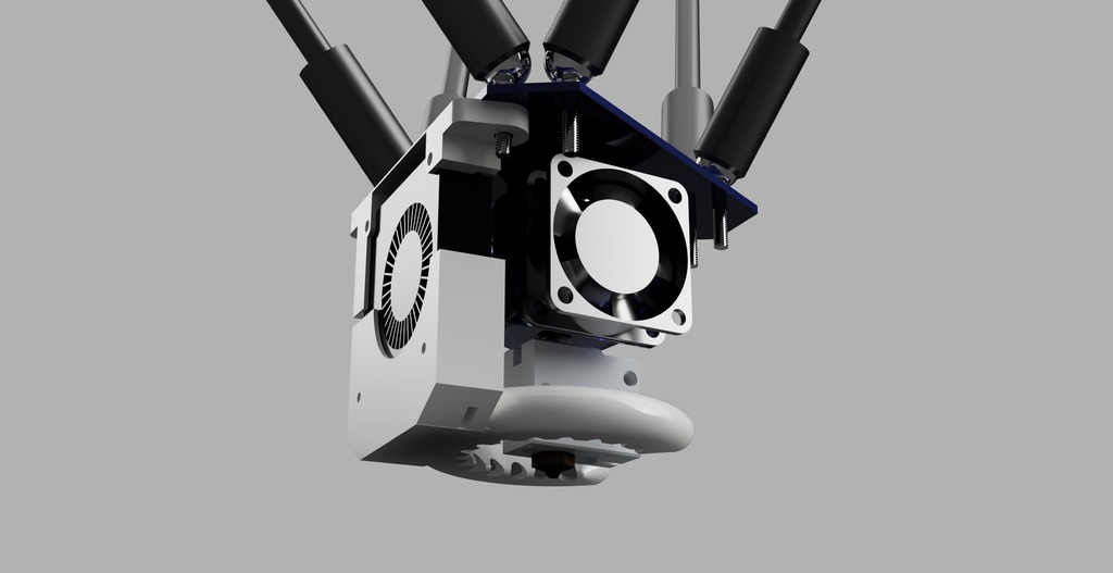 Cooling fan assembly for e3d volcano on Smart Effector R2 by Core3D ...
