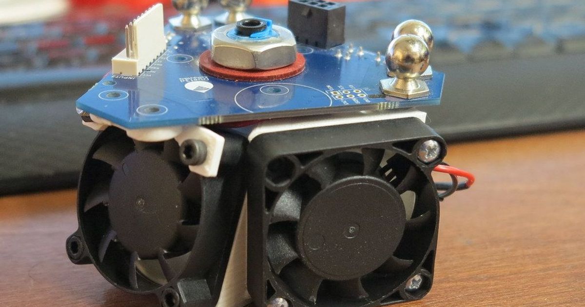 Delta Smart Effector Dual 40mm Fan Duct by Core3D.tech | Download free ...