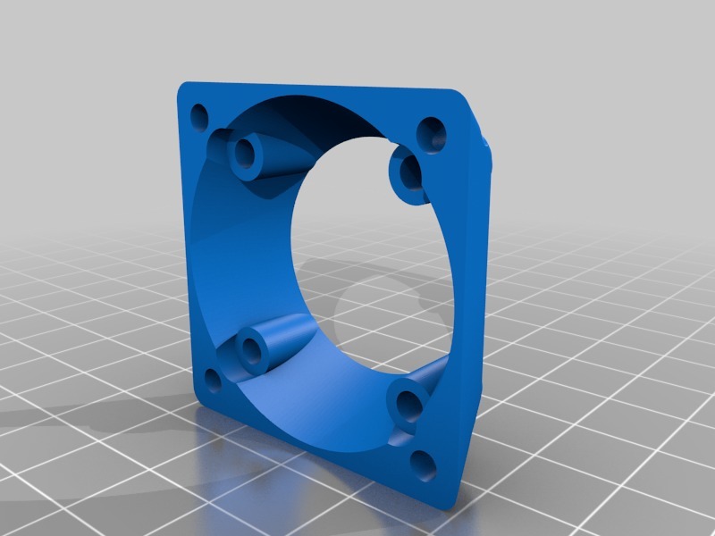 E3D 30mm to 40mm fan adapter by Core3D.tech | Download free STL model ...