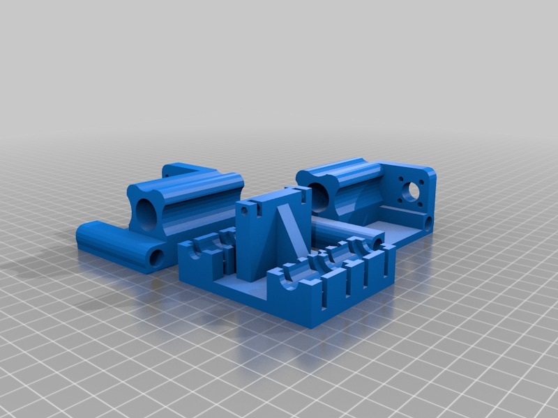 MendelMax Vertical X Axis Ends & Carriage by Iosaef the Irascible ...