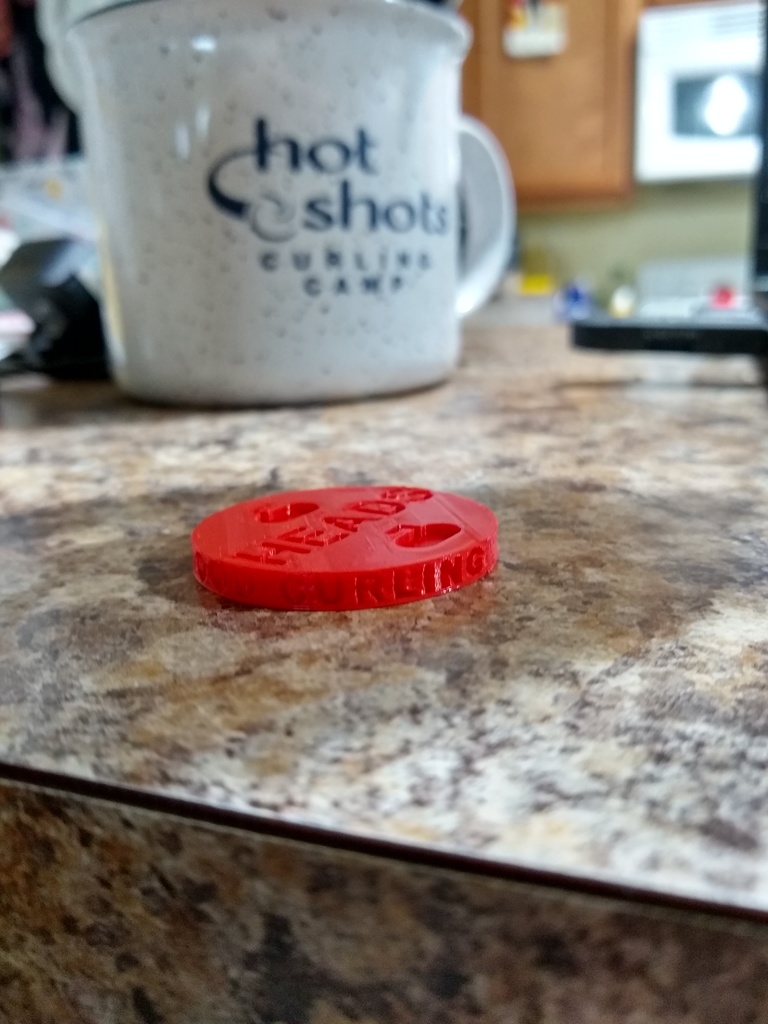 Curling Coin by Ganonfodder | Download free STL model | Printables.com
