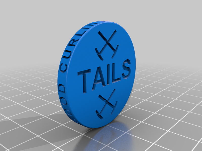 Curling Coin by Ganonfodder | Download free STL model | Printables.com