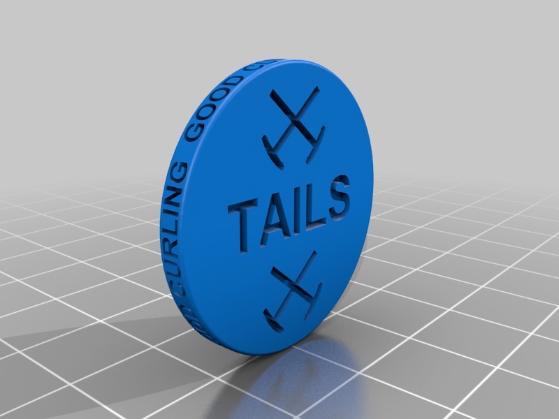 Curling Coin by Ganonfodder | Download free STL model | Printables.com
