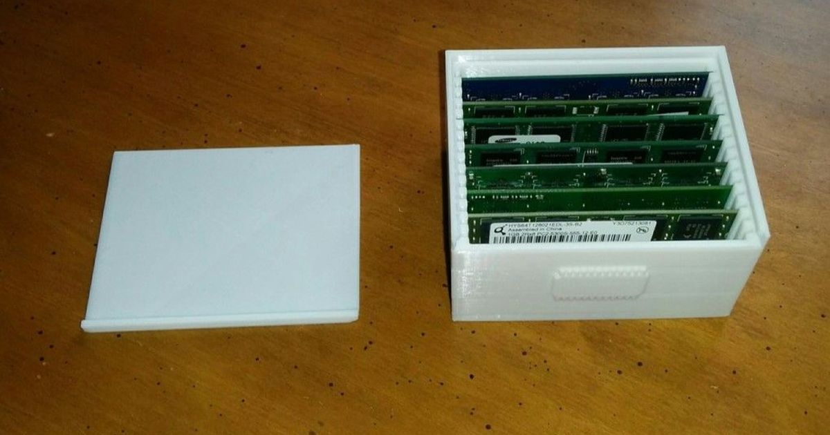 Laptop RAM / SODIMM Storage Box by pcwzrd13 | Download free STL model ...