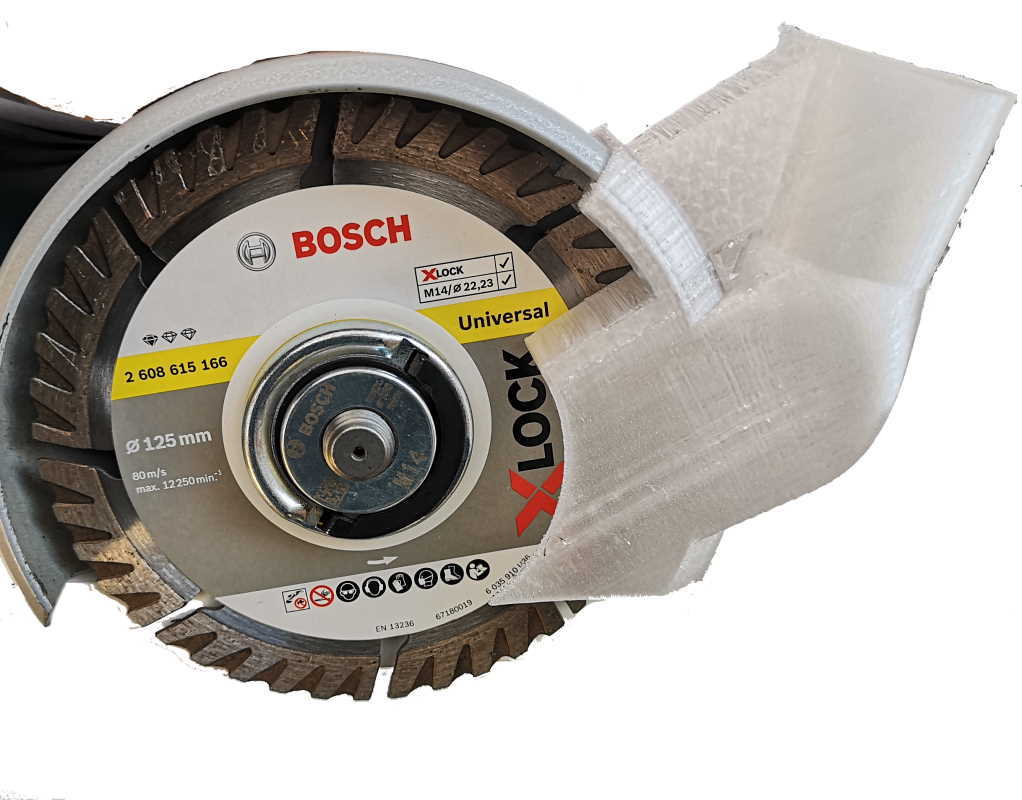 Bosch 125 mm Angle Grinder Dust Collector by WerFra | Download free STL ... Bosch 125 mm Angle Grinder Dust Collector by WerFra | Download free STL ...