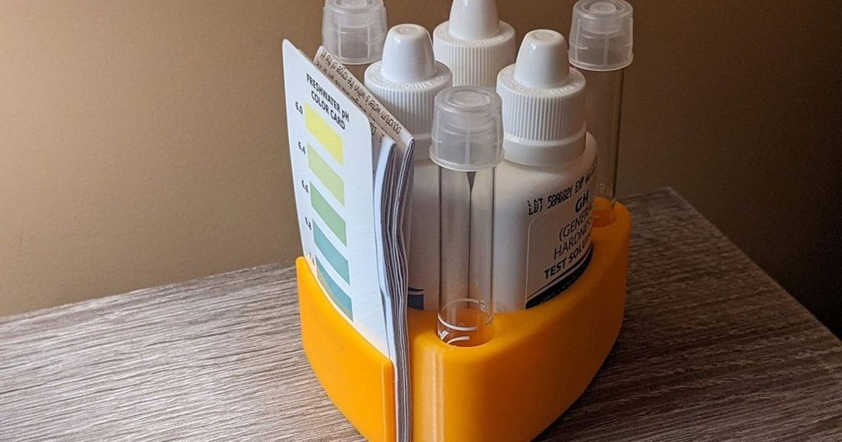 API drop aquarium test holder by eggy | Download free STL model ...