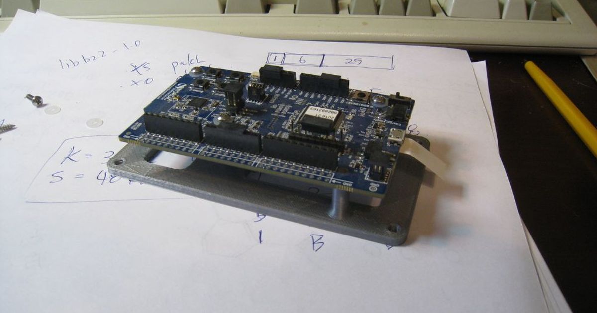 nRF52-DK Mount Kit by deadsy | Download free STL model | Printables.com