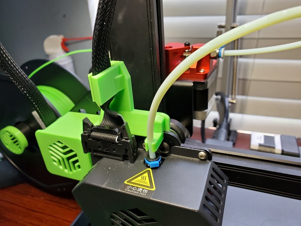 CR-6 SE Hot End Cable & Bowden Tube Support by MaximumDude | Download ...