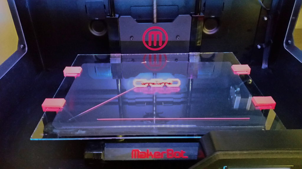 Replicator 2x 11"x8.5" Glass Plate Clips by MaximumDude | Download free ...