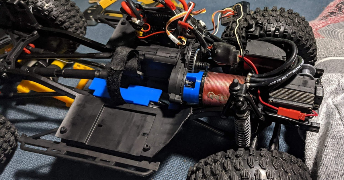 Scx10 ii Transmission and Motor Flip Mounts by MaxxDesigns | Download ...