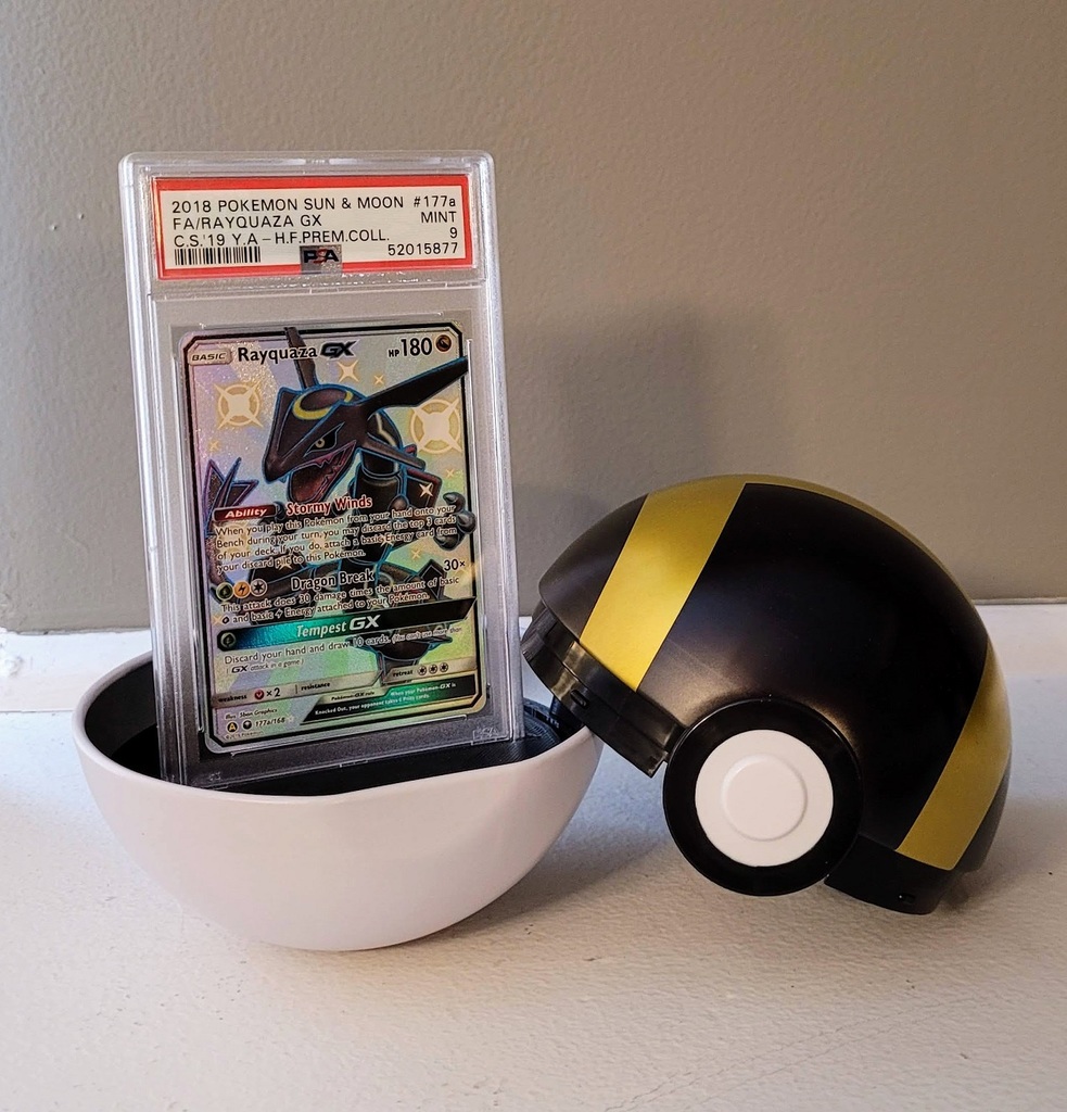 Pokeball Tin Card Display - One Touch / PSA Slab por International_Man ...