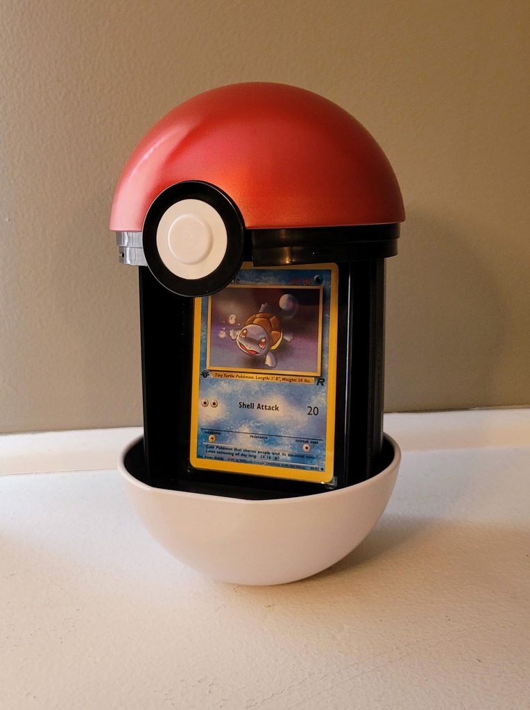 Pokeball Tin Card Display - One Touch / PSA Slab por International_Man ...