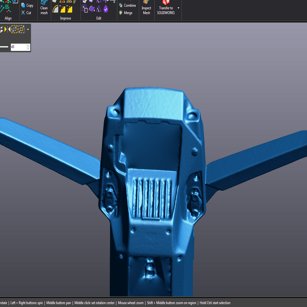 DJI Mavic Pro - 3D Laser Scanned by SpaceCadet | Download free STL ...