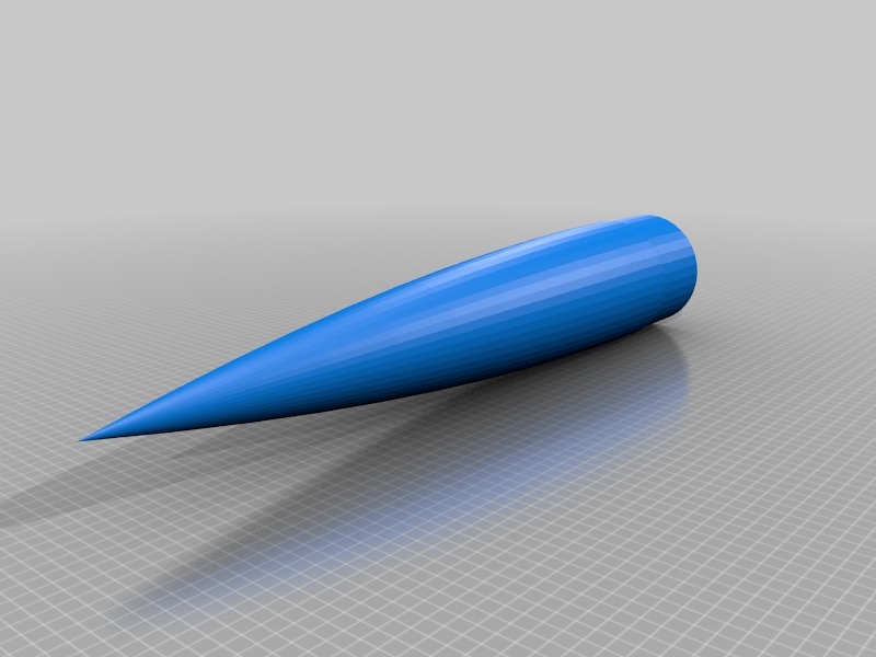 Von Kármán Haack Series Nose Cone by SpaceCadet | Download free STL ...