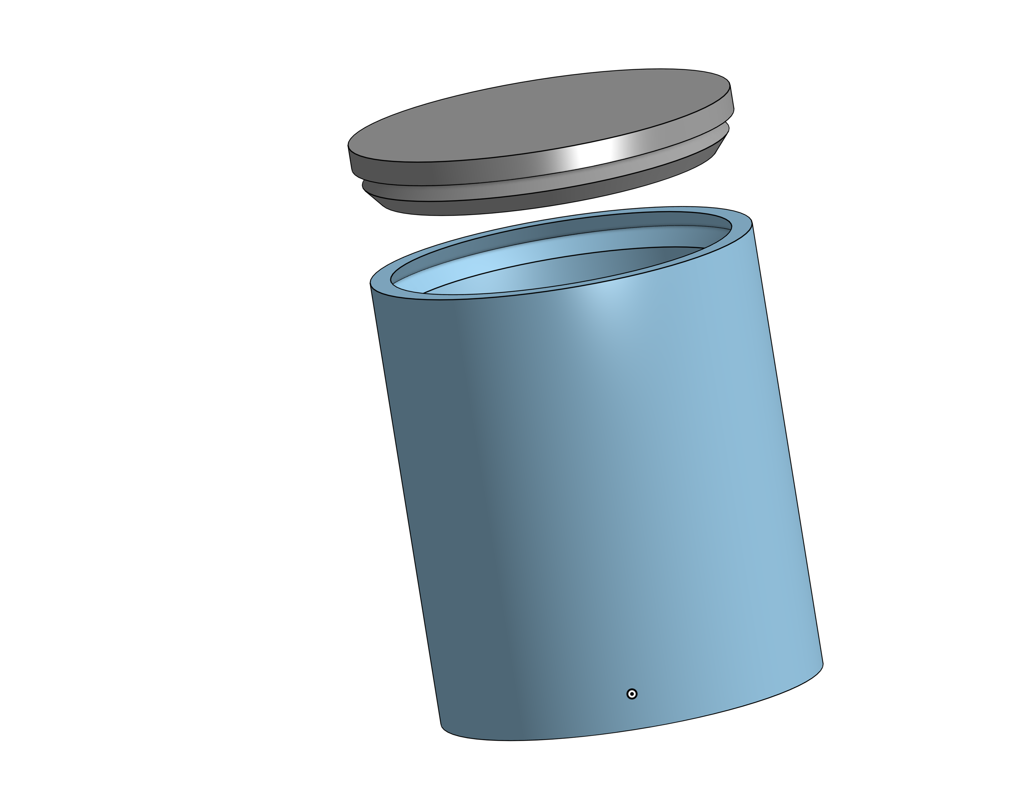 Coin container snap fit lid by ssombra | Download free STL model ...
