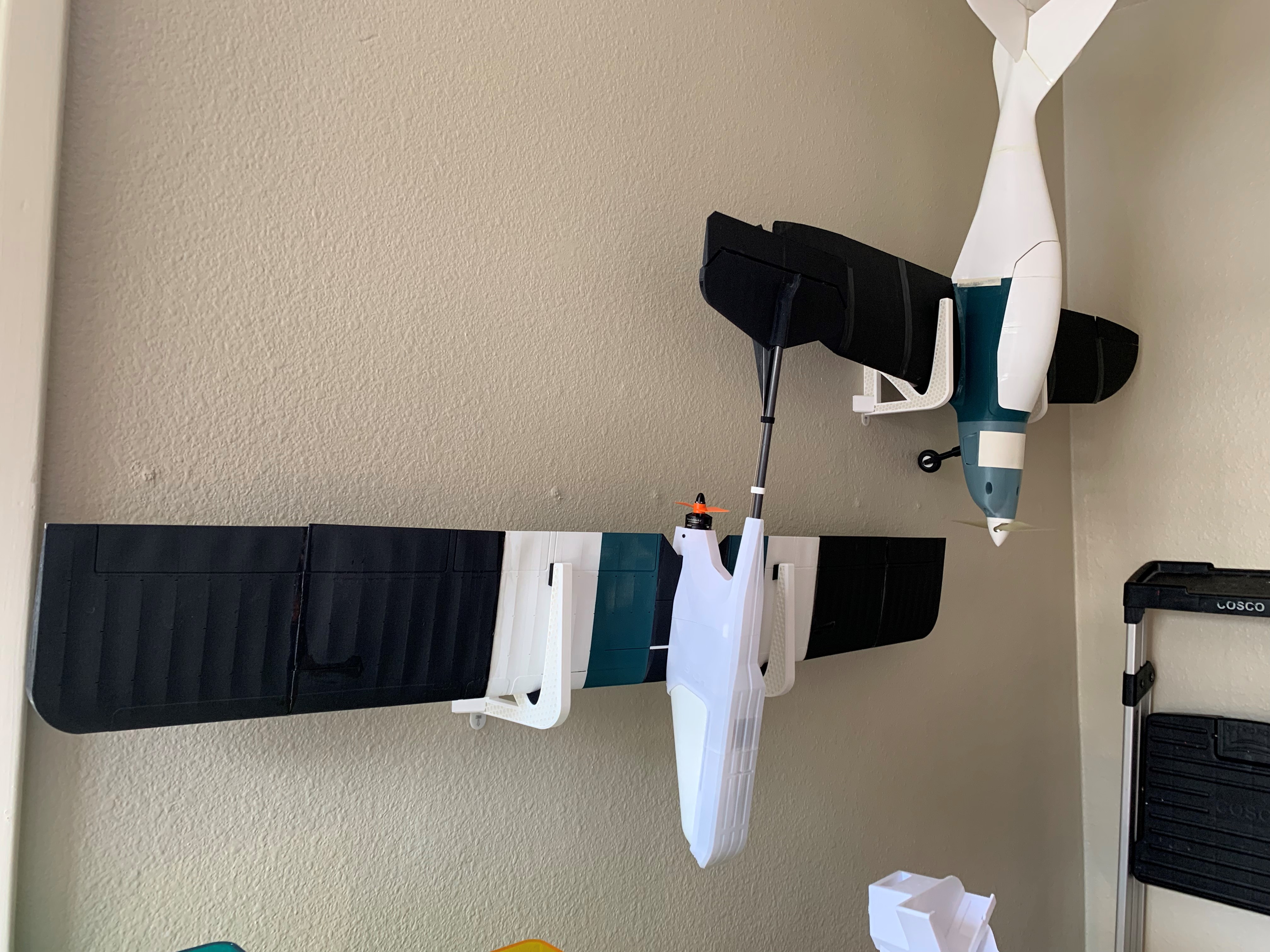 RC Plane Wall Bracket (Command Strips) by Crashoverride | Download free ...