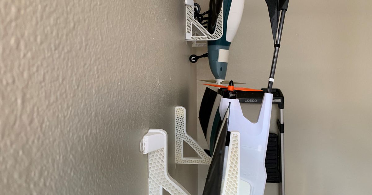 RC Plane Wall Bracket (Command Strips) by Crashoverride | Download free ...