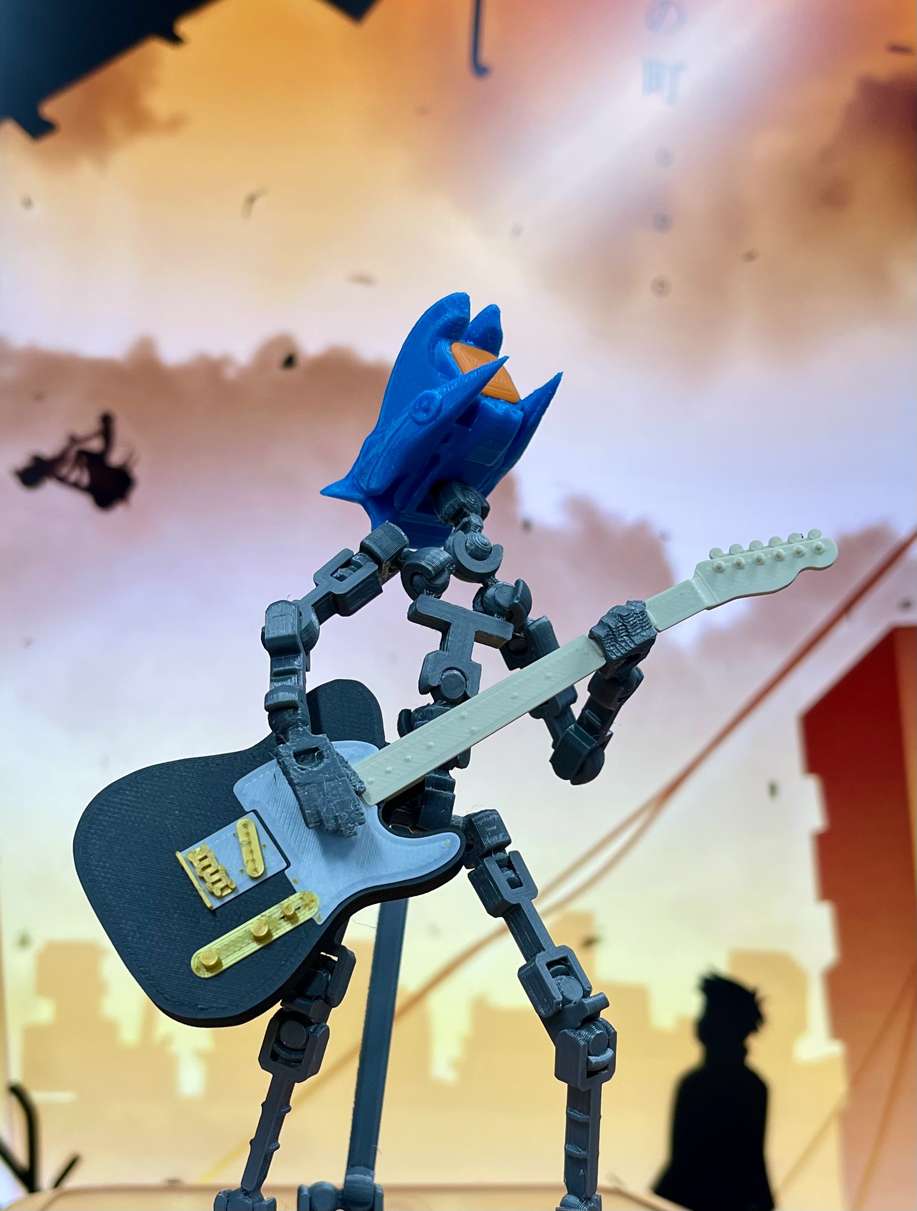 FLCL Canti Head and Guitar for Lucky 13 Figure by DVA Maker Studios ...