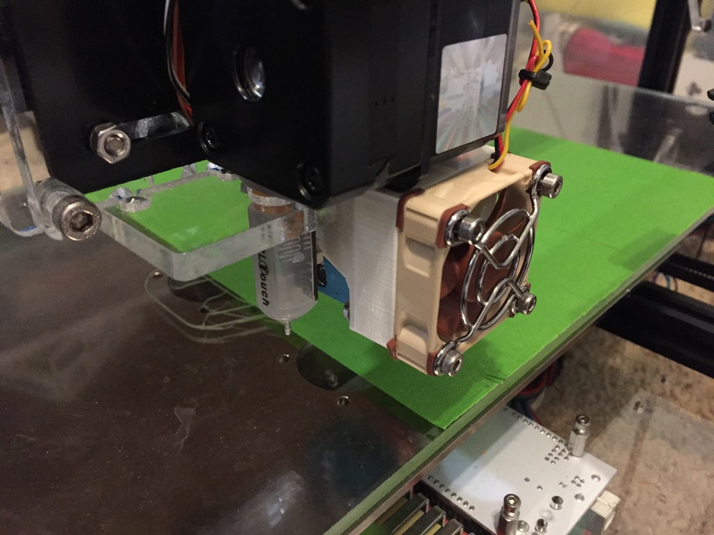 E3D v6 40mm Fan Shroud by woodle | Download free STL model | Printables.com
