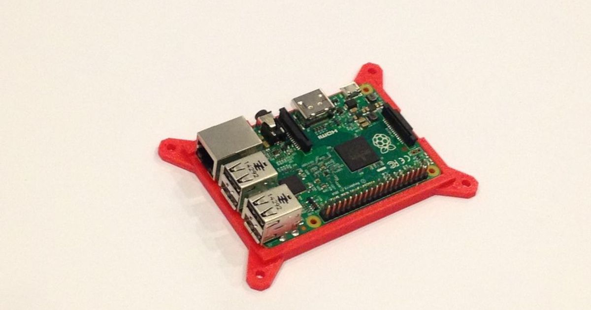 Raspberry Pi B+ / 2 Mount by woodle | Download free STL model ...