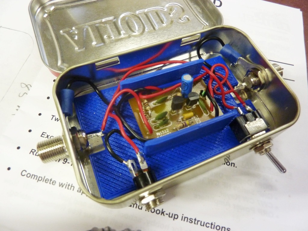 Ramsey SA7 Broadband RF Preamp Altoids Mount by cfaulkingham | Download free STL model ...