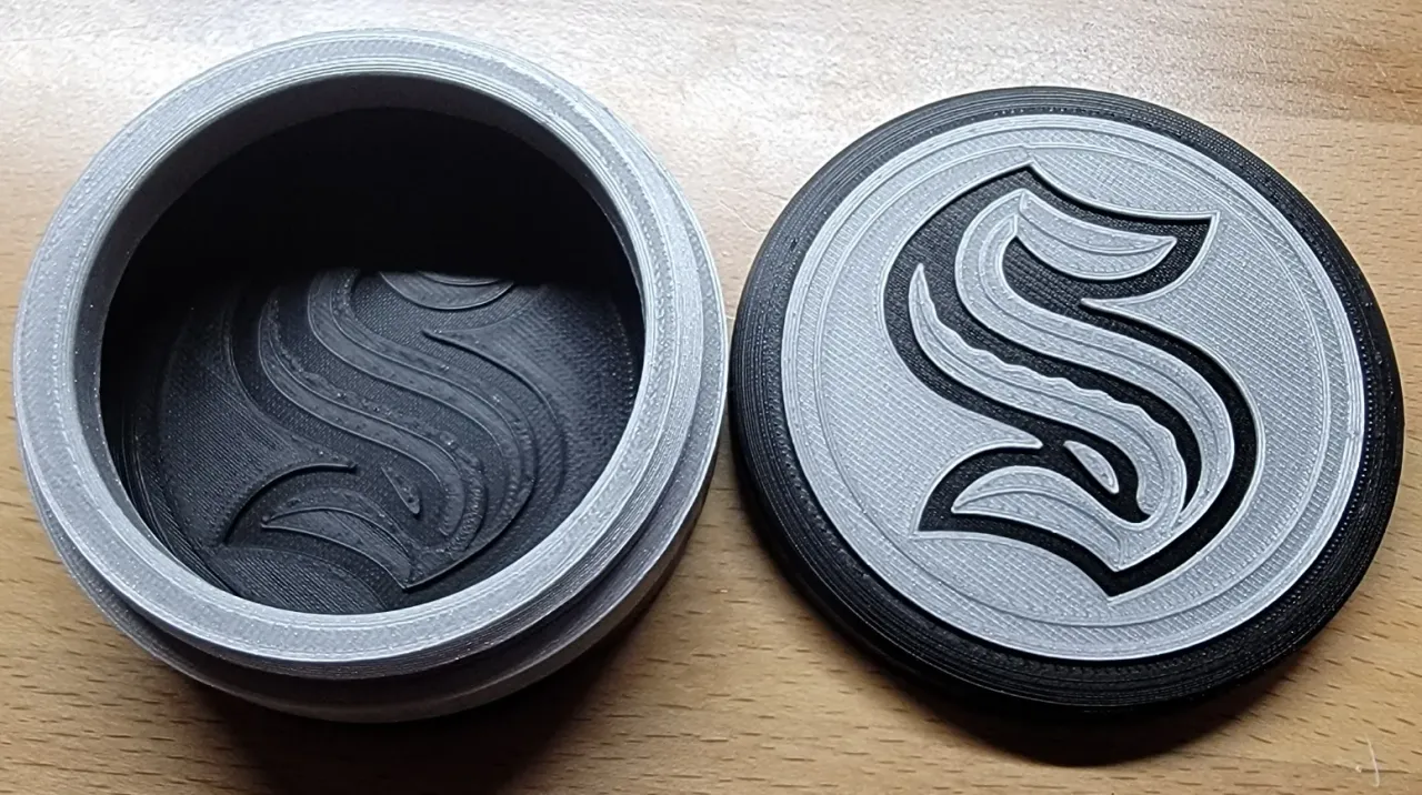 Seattle Kraken Hockey Puck Container by brannonz | Download free STL ...