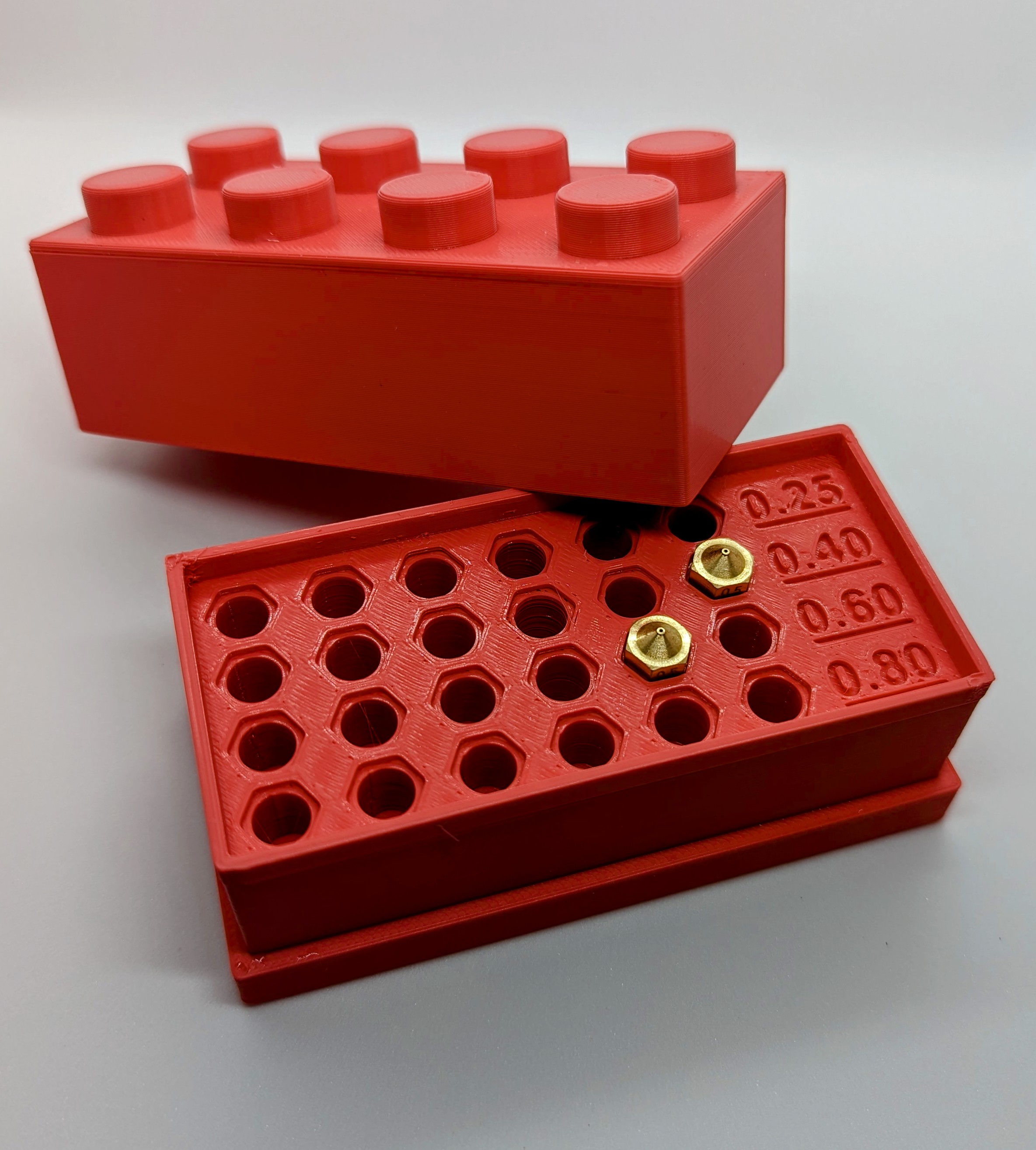 Simple LEGO Brick Style Stackable Nozzle Box by RT3D | Download free ...